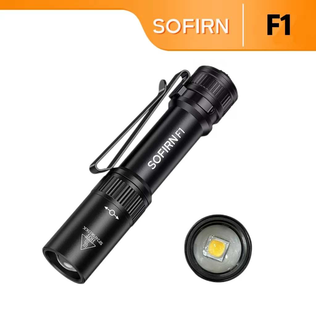 Sofirn F1 ไฟฉาย AA ความสว่างสูง 519A มินิซูม 14500 ไฟฉาย LED | Shopee Thailand
