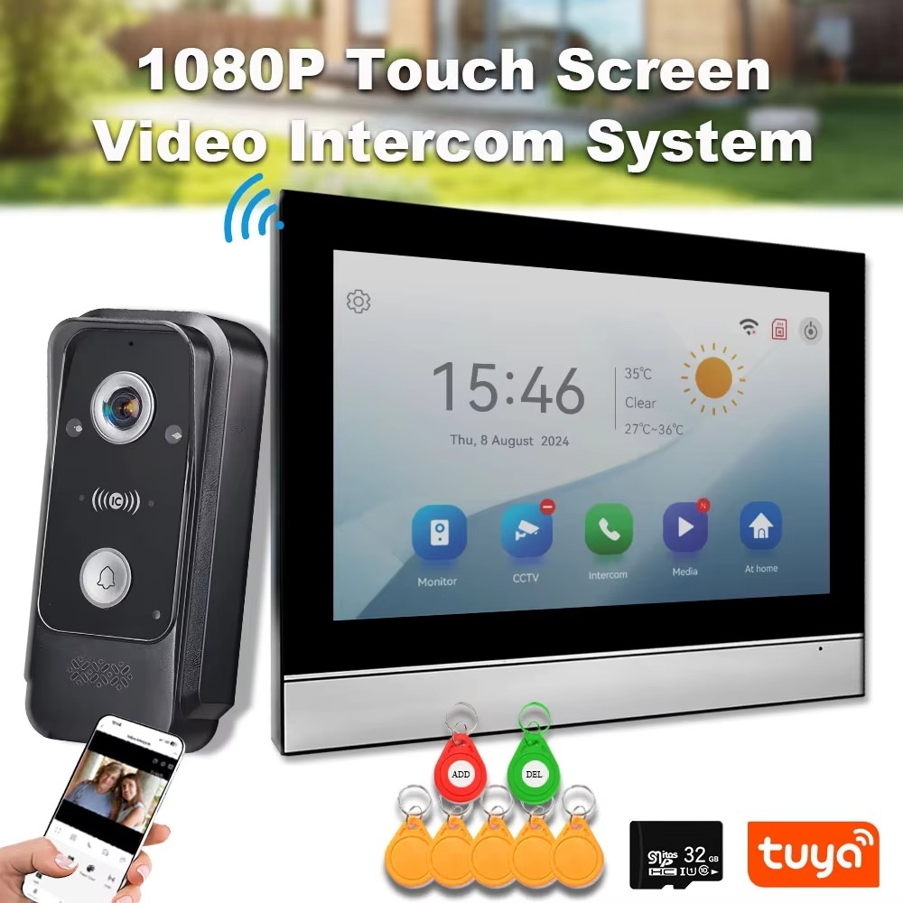 Anjielo Wifi Tuya สมาร์ท Doorbell Video Intercom พร้อมกล้องวงจรปิดระบบ ...