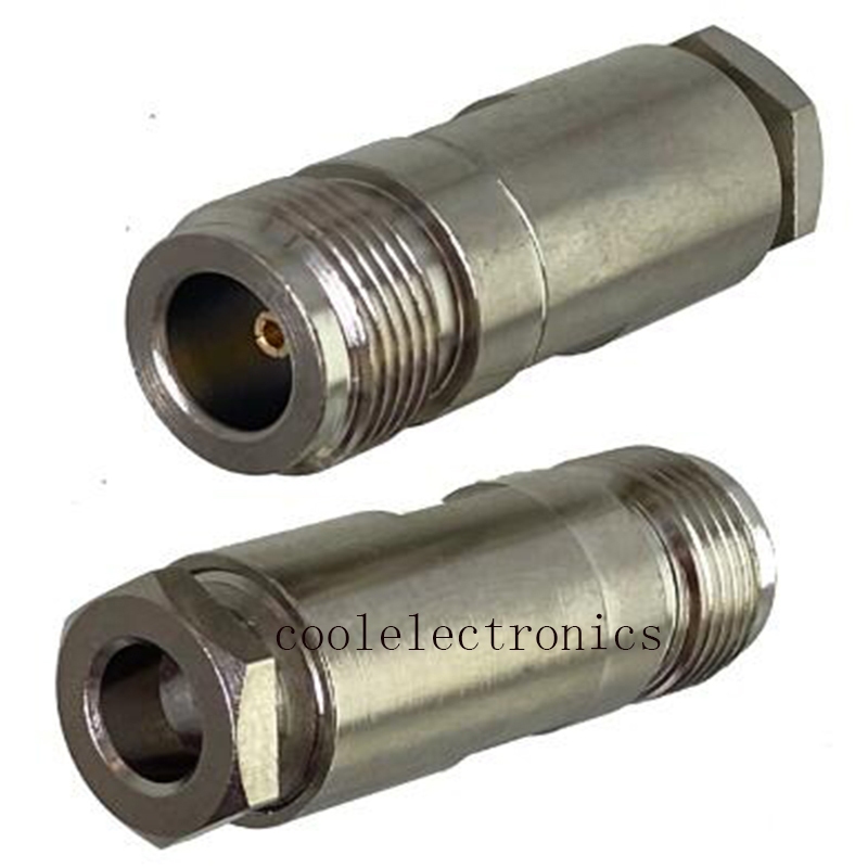 2pcs N แจ็คหญิง Clamp สําหรับ RF Coaxial สาย RG5 RG6 LMR300 5D-FB 50-5 ...