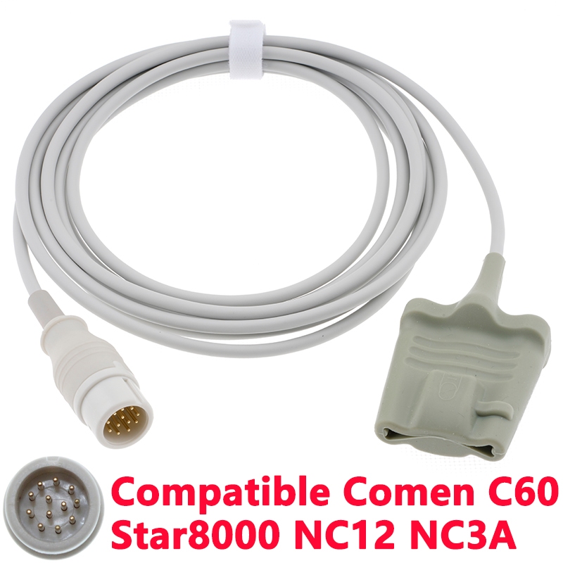 เข้ากันได้กับ Spo2 Probe Sensor of Comen C60 Star8000 NC12 NC3A Monitor ...