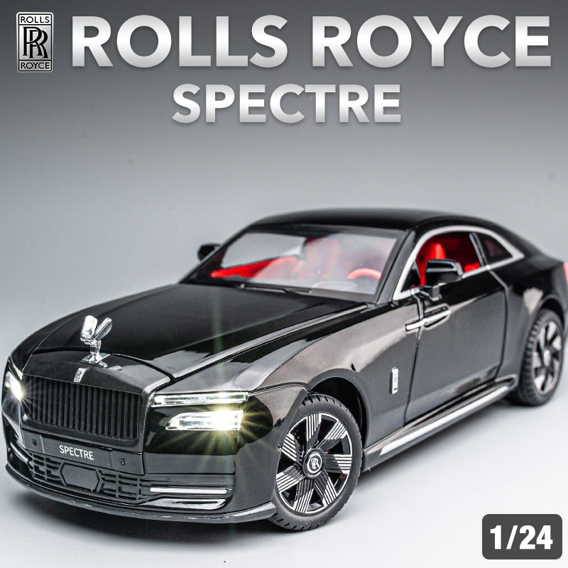 รถโมเดลdiecast 1/24 Rolls-Royce SPECTRE รถยนต์ไฟฟ้ารถสปอร์ตโลหะผสม Die ...