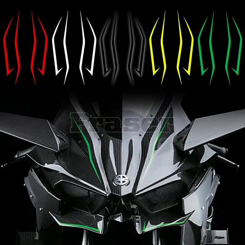 Kawasaki Ninja H2 H2SX 400 ชุดรูปลอกรถจักรยานยนต์ - สติ๊กเกอร์แฟริ่งหัว ...