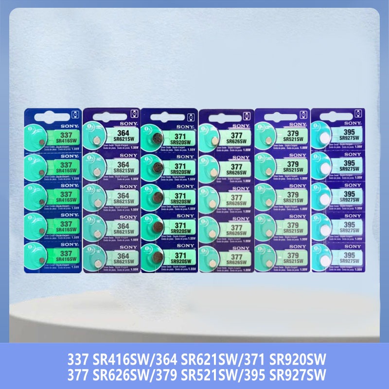 Sony แบตเตอรี่ปุ่ม 1.55V 399/395/SR927/W/SW, 379/SR412SW, 377/SR626SW ...