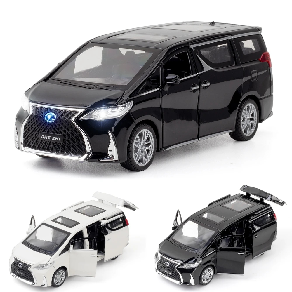 รถโมเดลdiecast 1/32 Lexus LM300h MPVรถโลหะผสมDie Castรถของเล่นเสียงและแสงของเล่นเด็กของสะสม ...