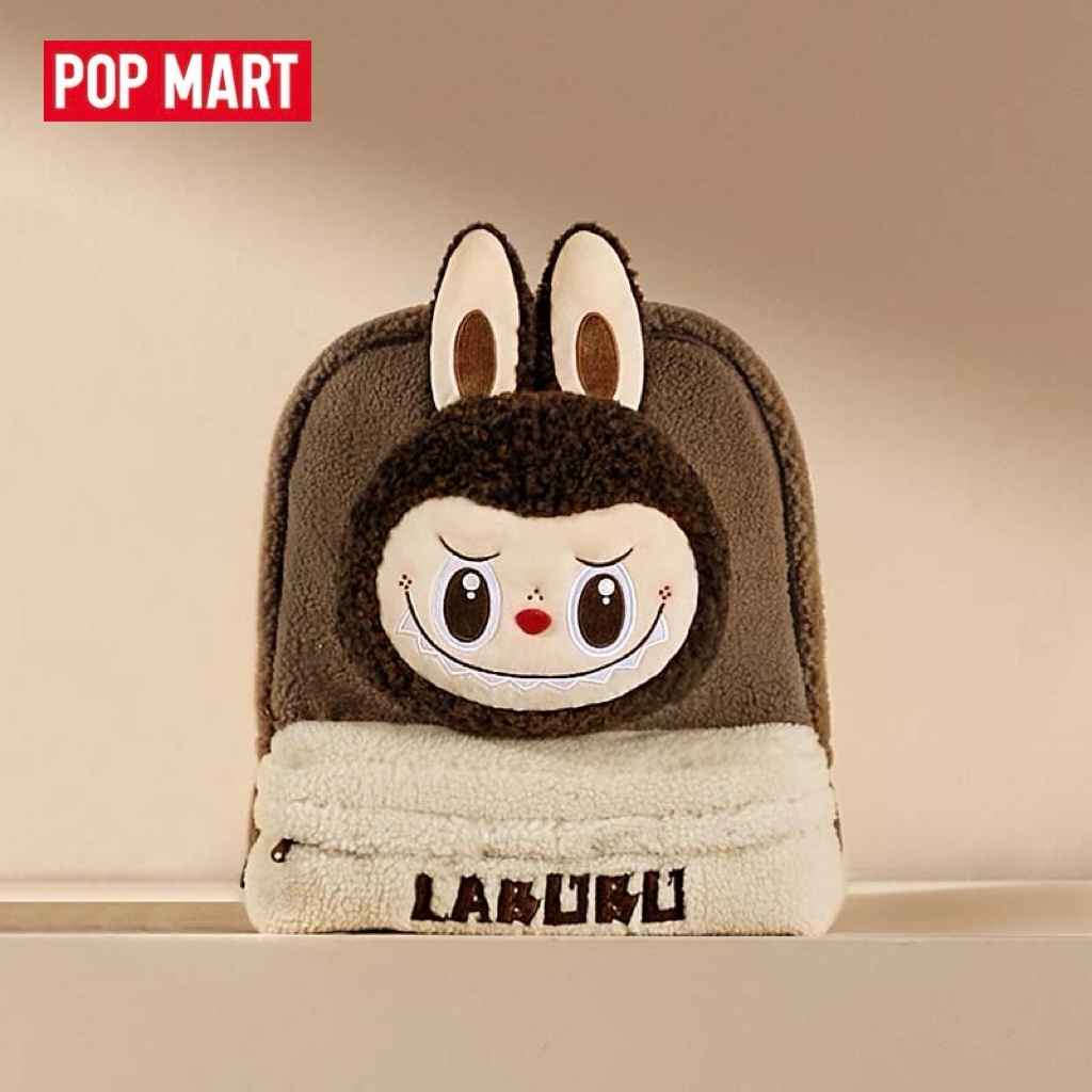 Popmart · Bag Classic Series-LABUBU Lamb Fleece Backpack (สีน้ําตาล ...