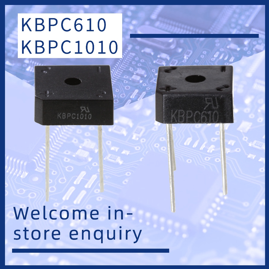 10pcs KBPC610 KBPC1010 6A 10A 1000V สะพานวงจรเรียงกระแสไดโอดพลาสติก ...
