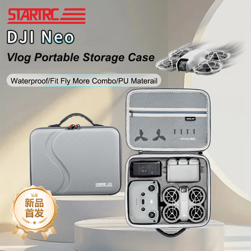 Startrc DJI Neo Drone Storage Bag Integrated PU Portable Handbag Travel ...