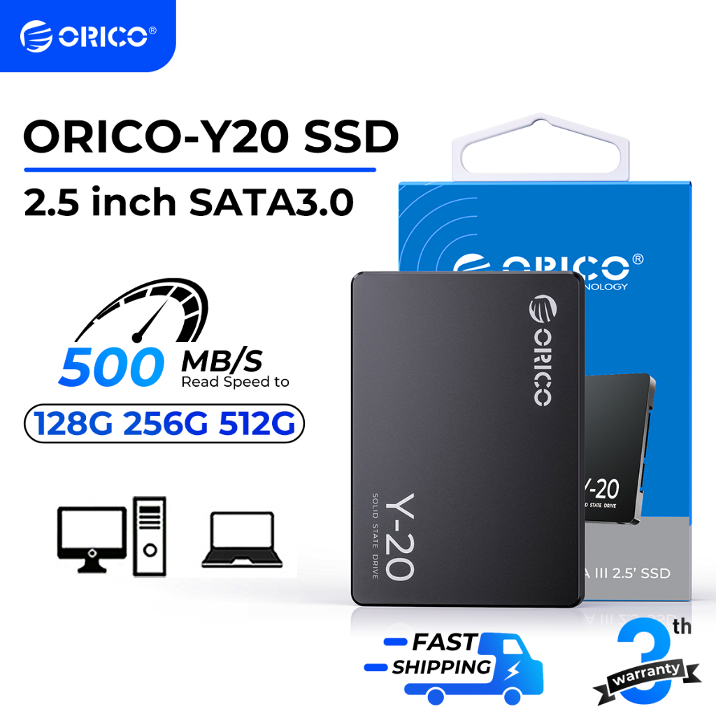 Orico SSD 2.5 SATA3.0 128GB 256GB 512GB Solid State Hard Drive สําหรับแล็ปท็อปเดสก์ท็อป (ORICO ...