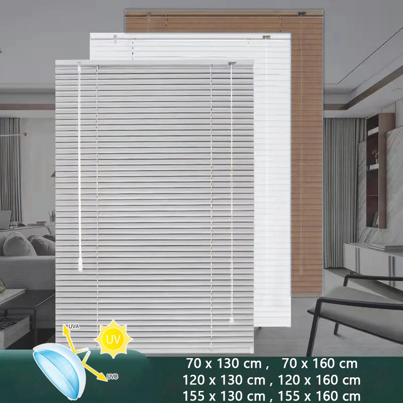 มู่ลี่ PVCผ้าม่าน ม่านพับ ม่านม้วน สําหรับตกแต่งบ้าน ม่านปรับแสง ขนาดใบ ...