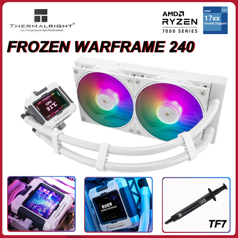 Thermalright FROZEN WARFRAME 240 CPU ระบายความร้อนด้วยน้ําหน้าจอ Lcd ...