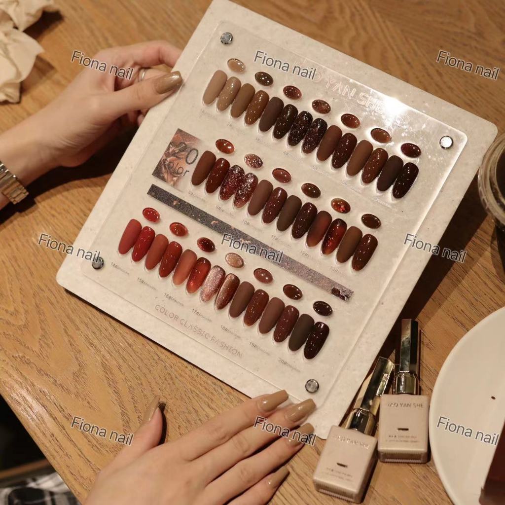 JYS 20 สี (JIAO YAN SHE) เซทสีเจล เอิทโทน คาราเมลโทน สีเจลทาเล็บ เจลทาเล็บ สีเจลลูกแก้ว สีเจล สี ...