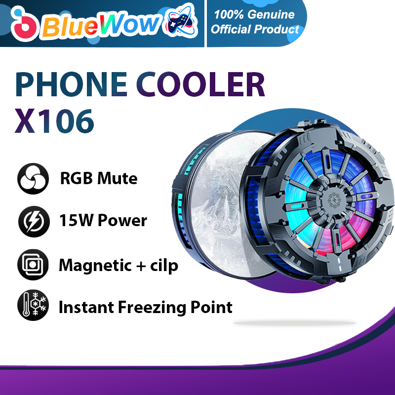 Bluewow 15W Freeze GT31 Phone Cooler Magnetic Attraction X106/FS05/X120 โทรศัพท ์ มือถือและแท ็ ...