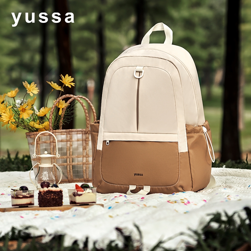 yussa 2024 กระเป๋าเป้กลางแจ้ง สไตล์แฟชั่นสำหรับผู้หญิงนักศึกษาวิทยาลัย ...