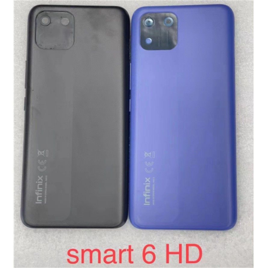 สําหรับ Infinix Smart 6 HD X6512 ฝาหลังแบตเตอรี่พร้อมเลนส์กล้อง + ปุ่ม ...