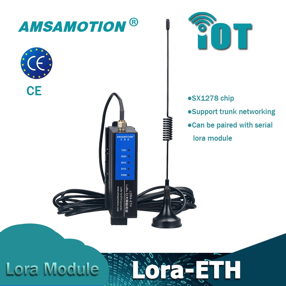 Lora-eth โมดูลส่งสัญญาณเซิร์ฟเวอร์ไร้สาย อีเธอร์เน็ต เป็นวิทยุไร้สาย ความเร็วสูง TCP UDP IOT ...
