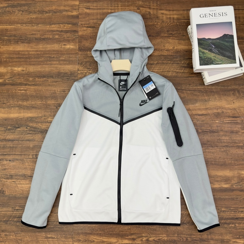 Tech FLEECE windrunner Space cotton off-white เสื้อคลุมมีฮู้ด | Shopee ...