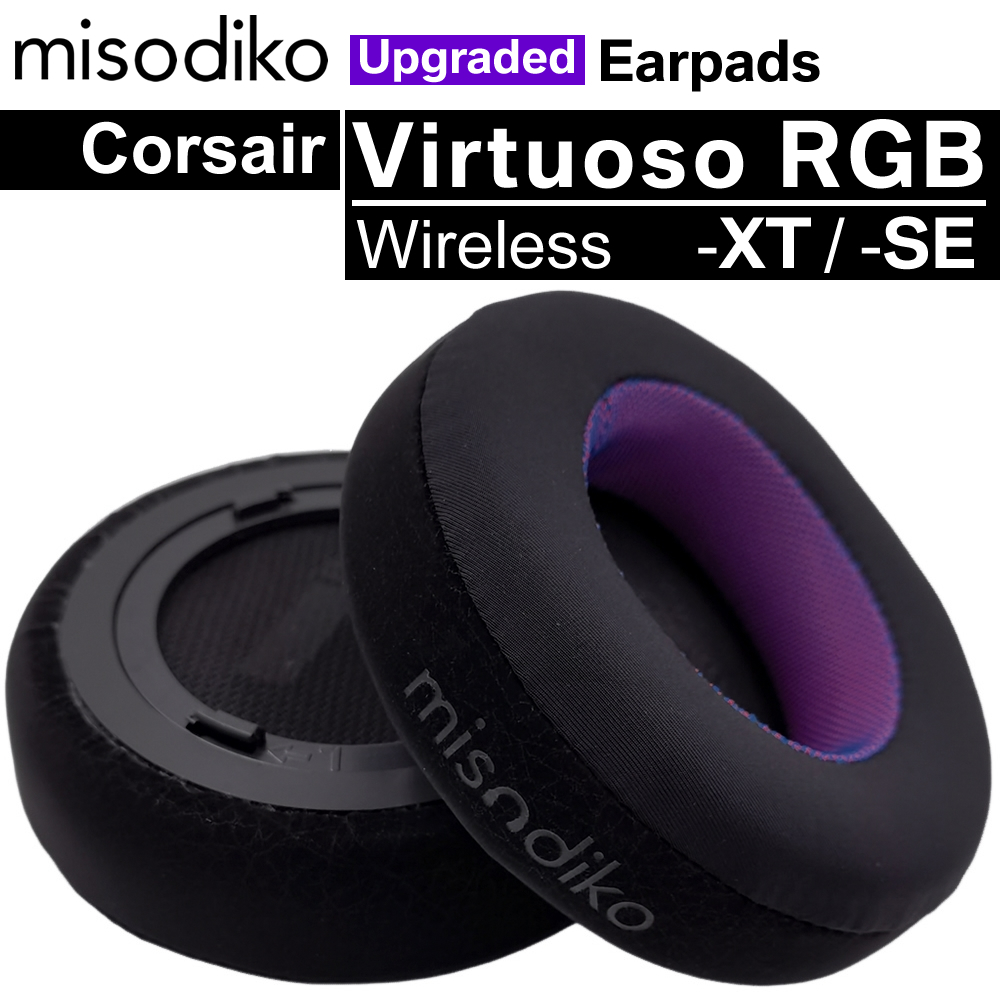 Misodiko อัพเกรดแผ่นรองหูฟังสําหรับ Corsair Virtuoso RGB ไร้สาย SE/ XT ...