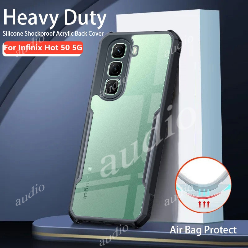 สําหรับ Infinix Hot 50 Pro Pro + 50i 5G 4G 2024 Anti Drop เกราะโปร่งใส ...