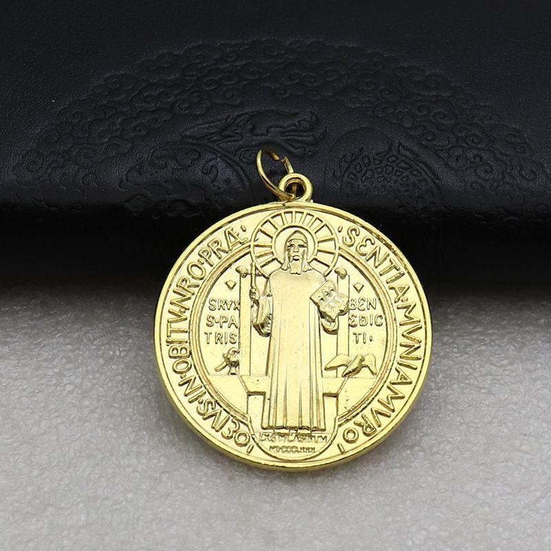 2 ชิ้น/เซ็ตทอลิก Saint Benedict Medallion จี้สร้อยคอ Stainles เหล็ก San Benito Collares สร้อยคอ ...