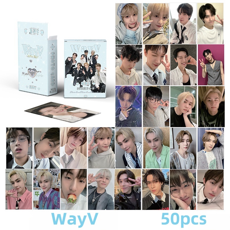 50pcs WayV NCT Laser Hologram Lomo Cards WINWIN SOLO holographic ...
