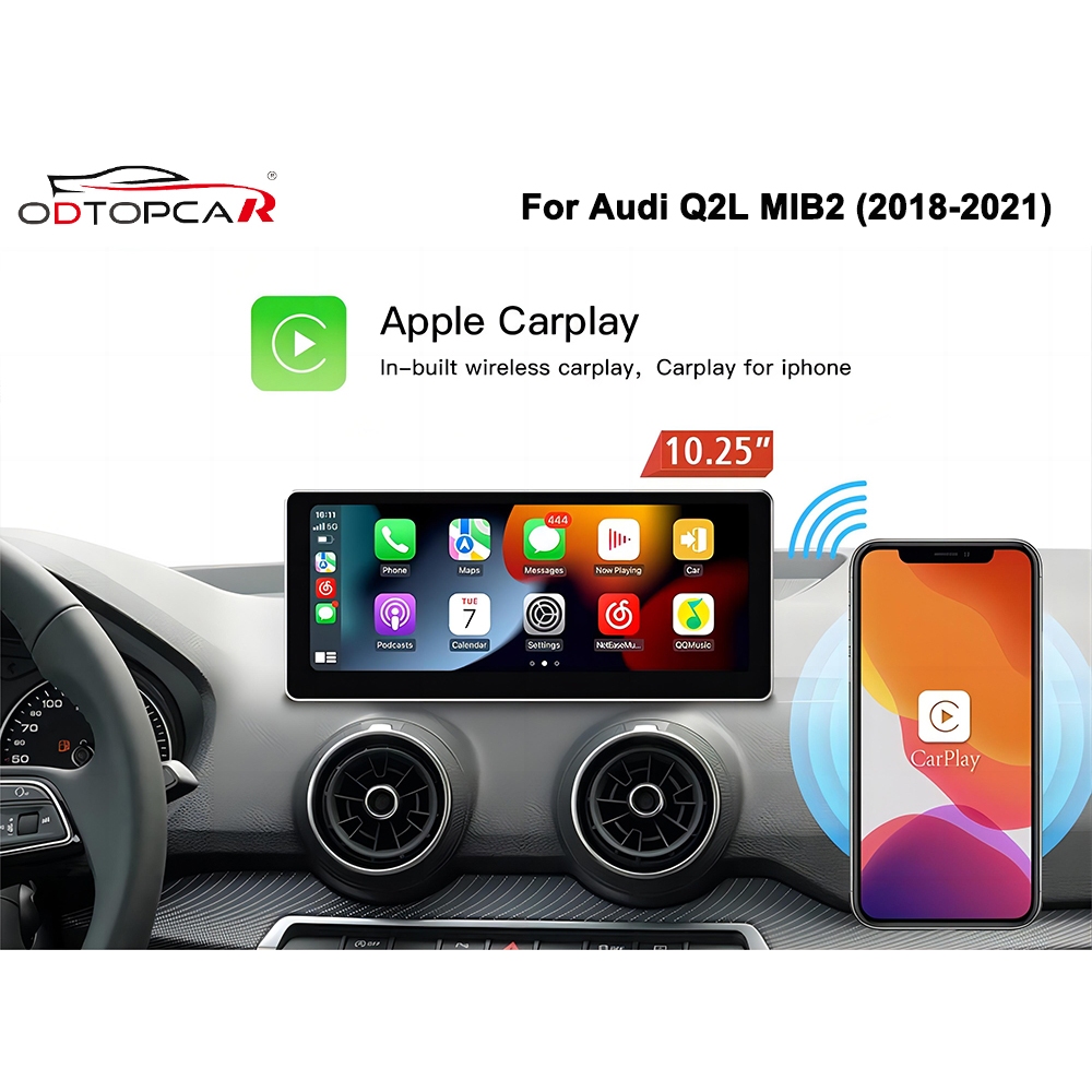 สําหรับ Audi Q2 SQ2 MIB2 Android 12 ระบบมัลติมีเดีย 10.25 นิ้ว Touch ...