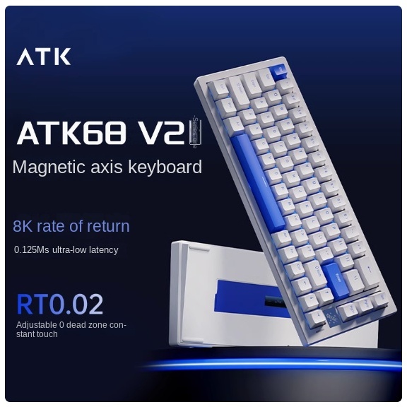 ATK GEAR ATK68 Esports คีย์บอร์ดเกมมิ่ง แกนแม่เหล็ก PBT 68 คีย์ | Shopee Thailand