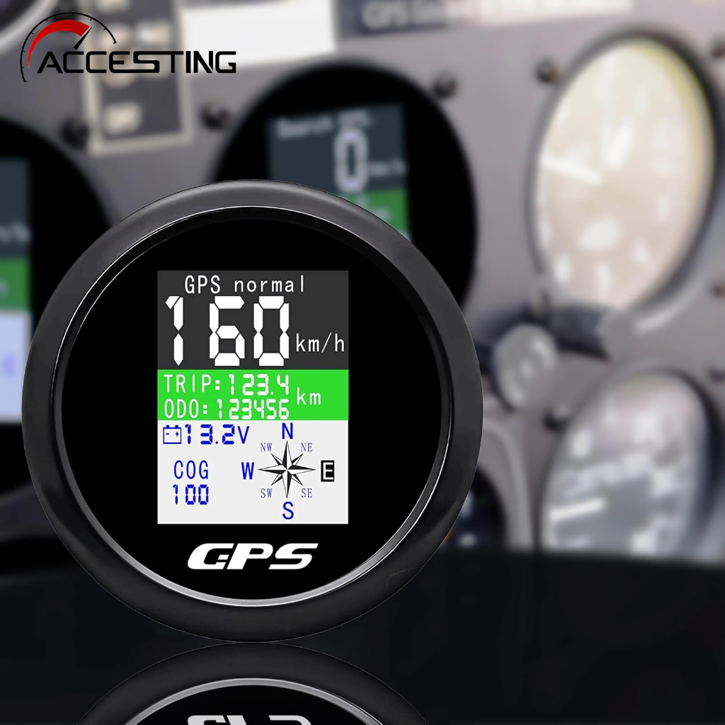 🔥85 มม.GPS Speedometer หน้าจอ TFT กันน้ำเครื่องวัดความเร็วรอบแบบดิจิตอล ...