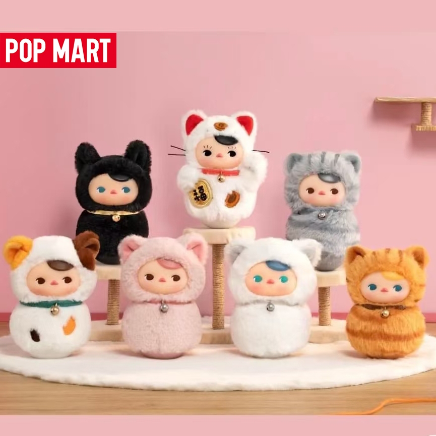 ของแท้ กล่องสุ่ม POPMART PUCKY Roly-Poly Kitty Series-Vinyl Plush Blind ...