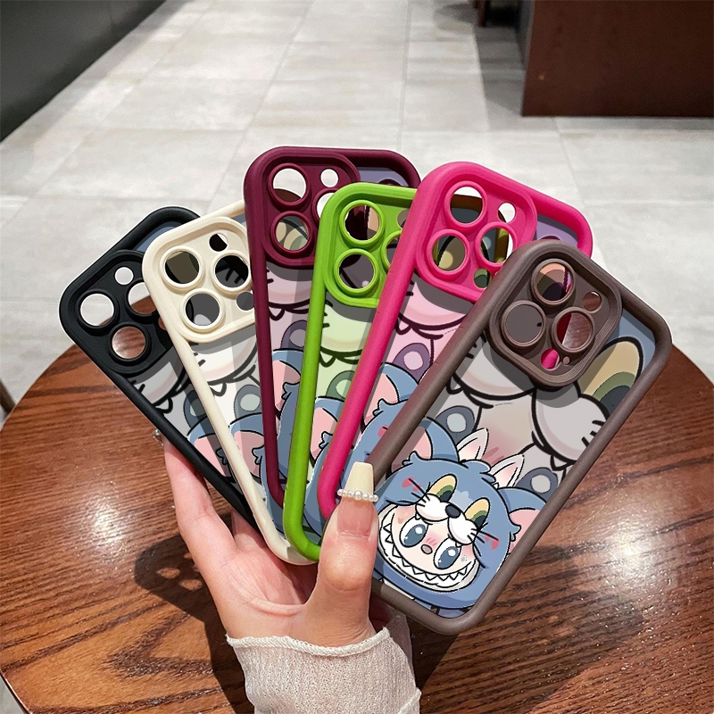 สําหรับเคส iPhone IP15 PRO MAX IP11 IP12 PRO IP7 IPXS MAX Blue Cat ...