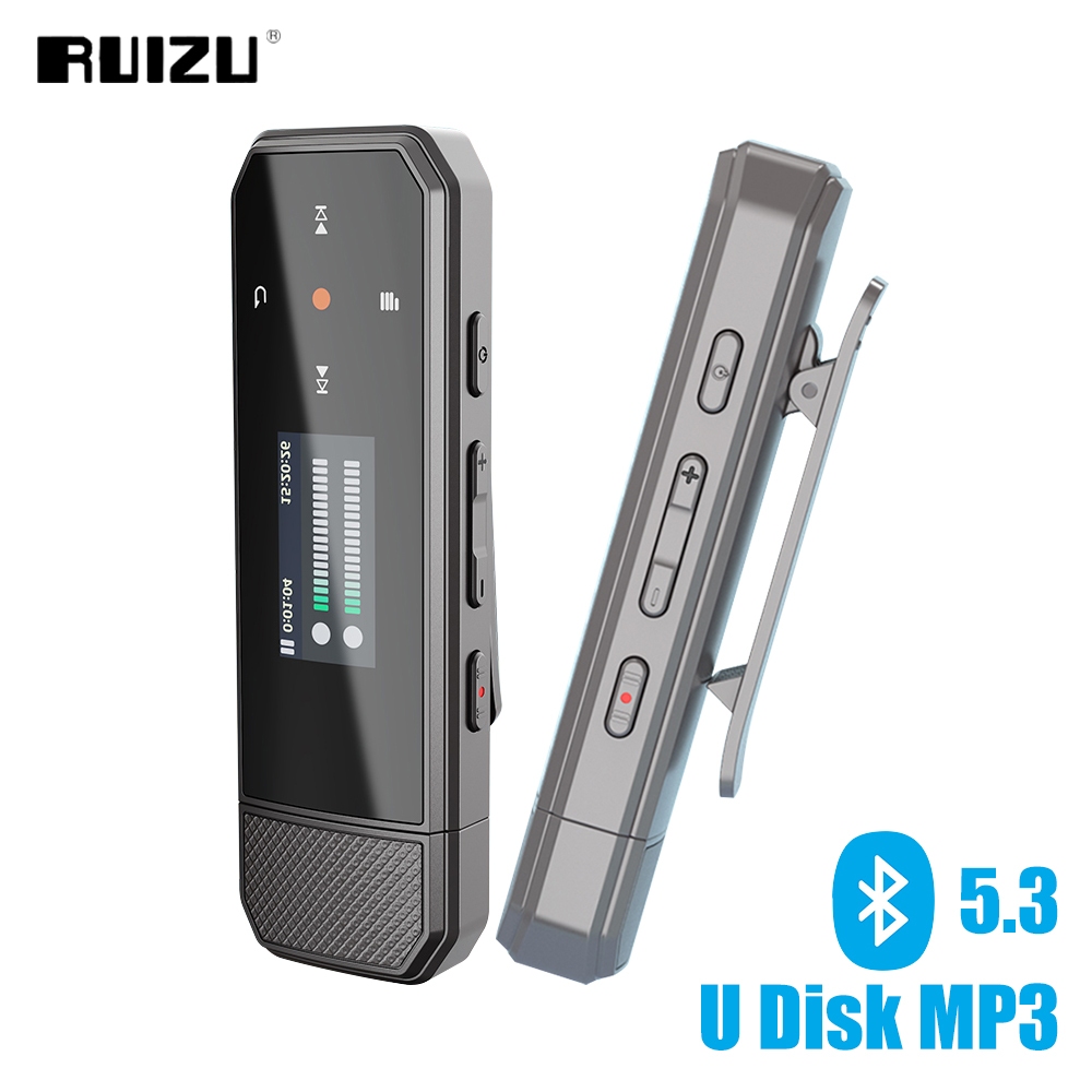 Ruizu X80 เครื่องเล่นเพลง 64G U Disk HiFi Lossless บลูทูธ MP3 พร้อมคลิปสนับสนุนการบันทึกแฟ้ม ...
