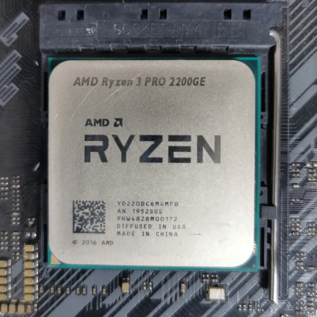 Amd ใช้ Ryzen 3 PRO 2200GE R3 PRO 2200GE 3.2 GHz Quad-Core Quad-Thread ...