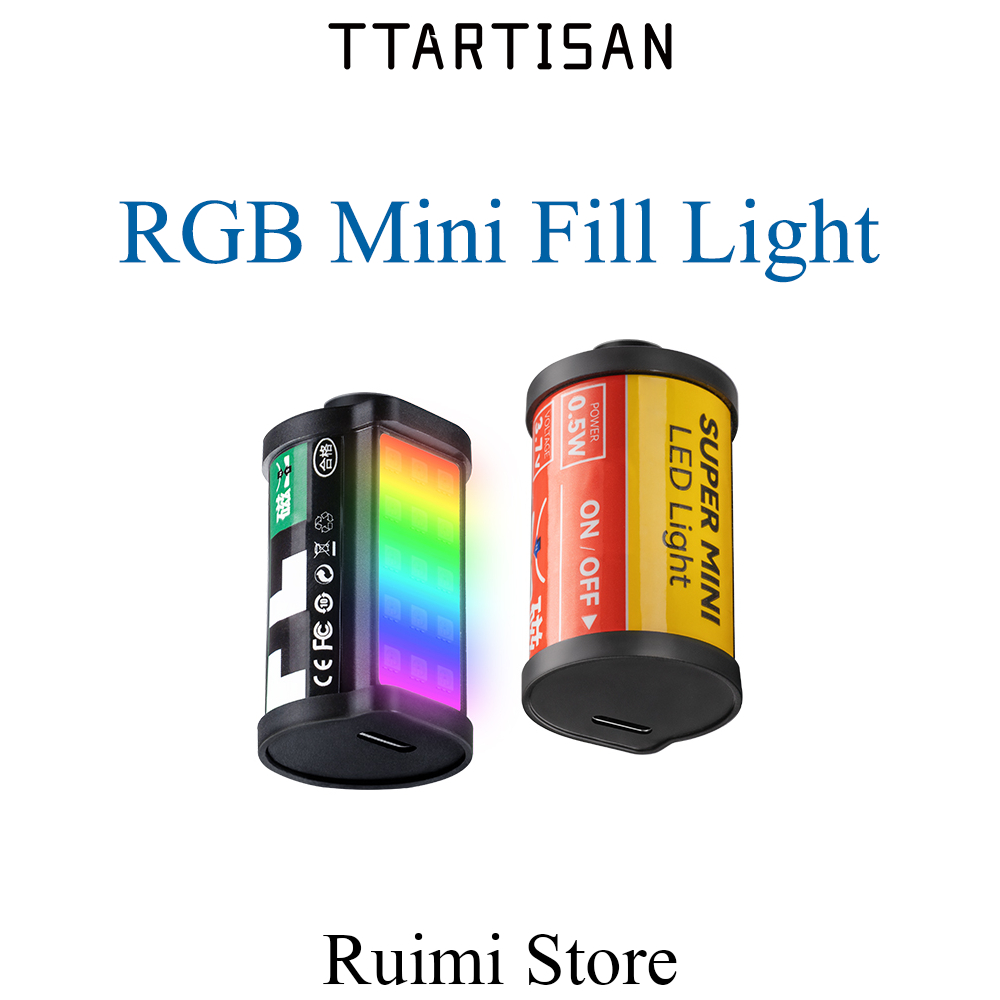 TTArtisan RGB Mini Magnetic LED เติมแสง 400-750nM แสงที่มองเห็นได้ ...