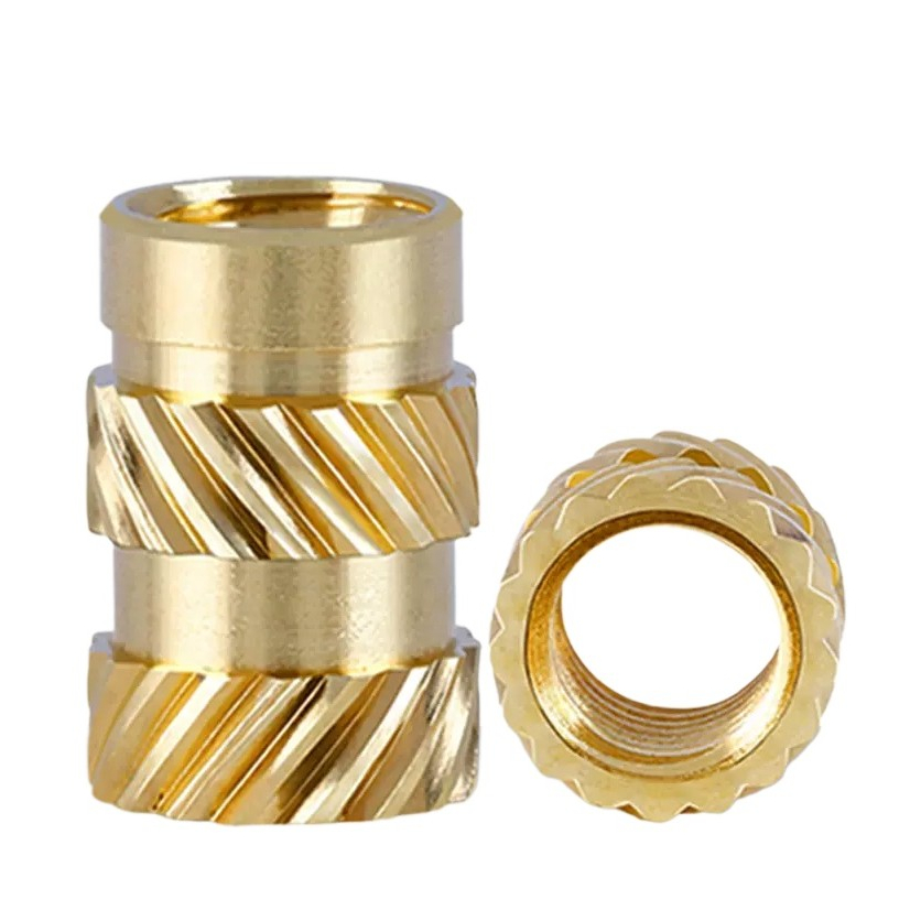 (((M2-M8) ฉีดขึ้นรูป Hot Melt Copper Nut Knurled นูน Hot Pressed ดินแปด ...