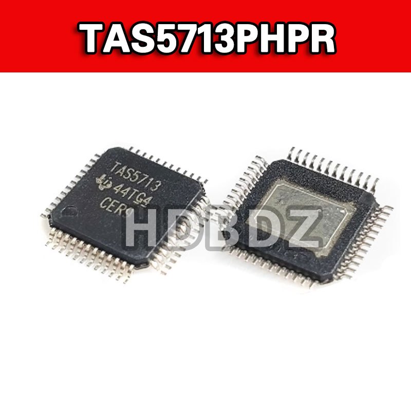 1-5PCS TAS5713PHPR HTQFP-48 ชิปเครื่องขยายเสียงเสียง IC SMD TAS5713 ...
