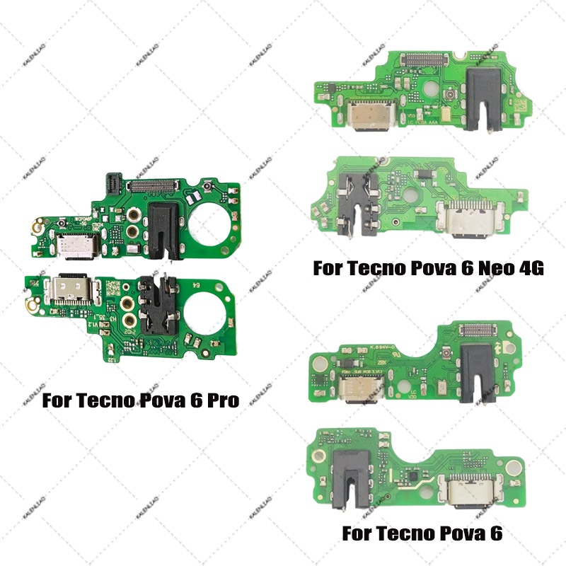 สําหรับ Tecno Pova 6 LI7 Pova 6 Pro LI9 Pova 6 Neo 4G LI6 ชาร์จ Flex ...