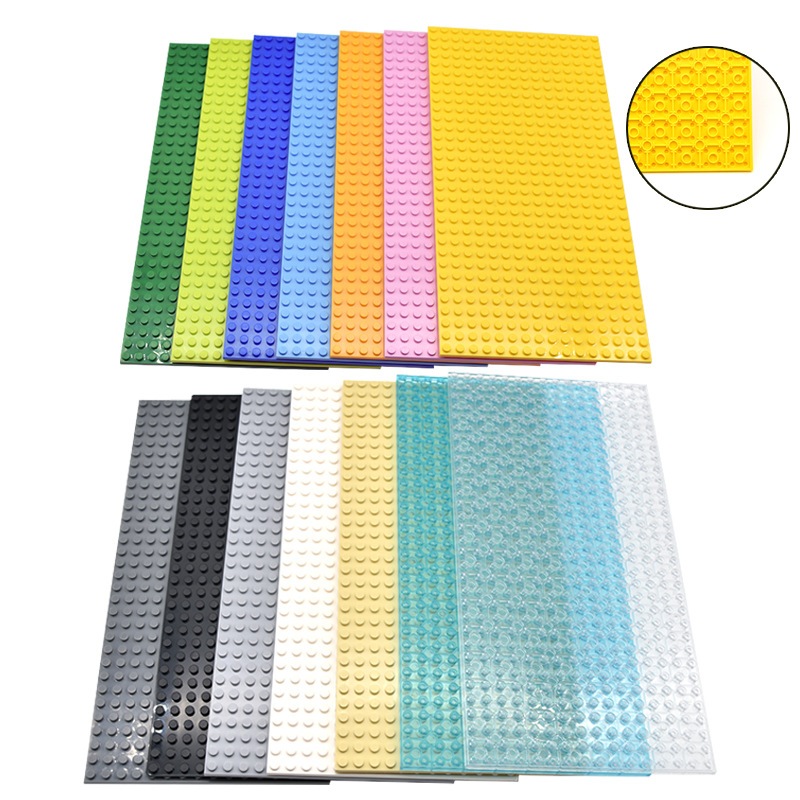 Creative DIY building block ผนังสองด้าน Baseplate แผ่นฐาน 12.8 * 25.6 ...