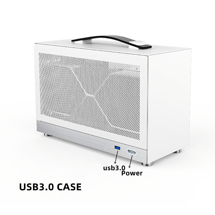 8.1l แบบพกพา S300 MINI-ITX กรณีคอมพิวเตอร์เดสก์ท็อป HTPC ตาข่ายสนับสนุน ...