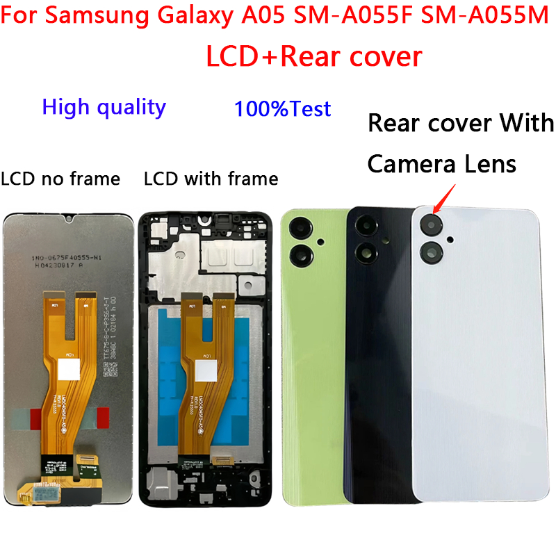 คุณภาพสูง LCD สําหรับ Samsung Galaxy A05,SM-A055F, SM-A055F/DS, SM-A055M, SM-A055M/DS จอแสดงผล ...