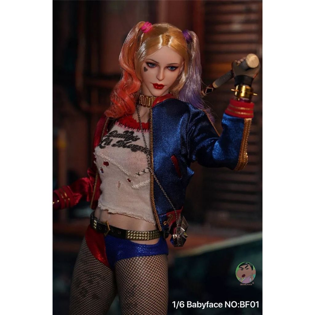 Babyface BF01 1/6 Harley Quinn Female Soldier Head Sculpture | Shopee ...