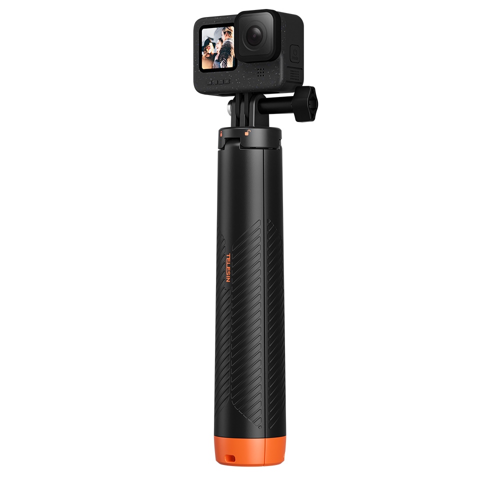 Telesin ไม้เซลฟี่ลอยน้ําขาตั้งกล้องกันน้ําสําหรับ GoPro Hero 12 11 10 9 ...