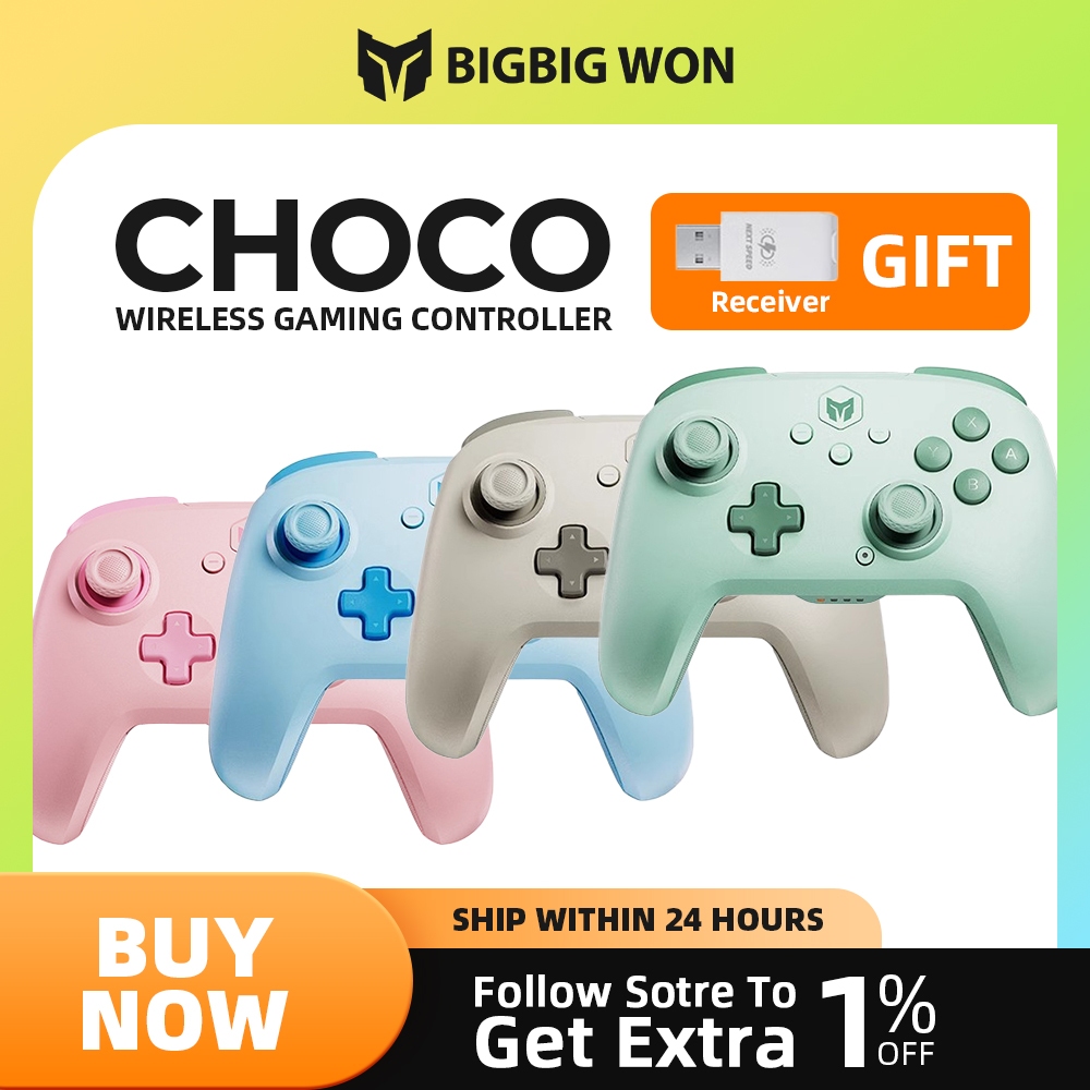 Bigbig WON CHOCO Switch คอนโทรลเลอร์เล่นเกมไร้สาย APP การควบคุมแบบเรียลไทม์รองรับ NFC Native ...