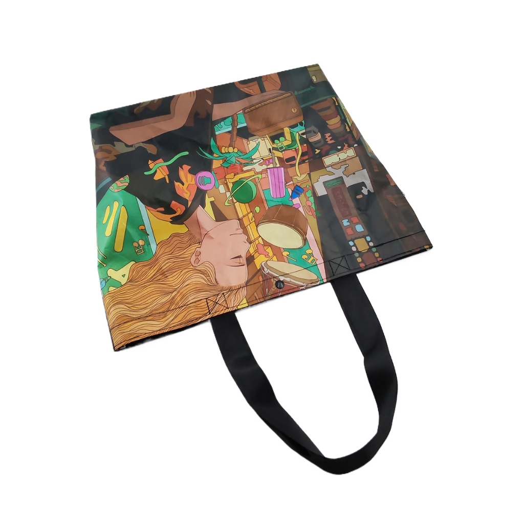 EDIFIER brand woven bag, with EDIFIER logo สีดำและสีน้ำเงินจัดส่งแบบ ...