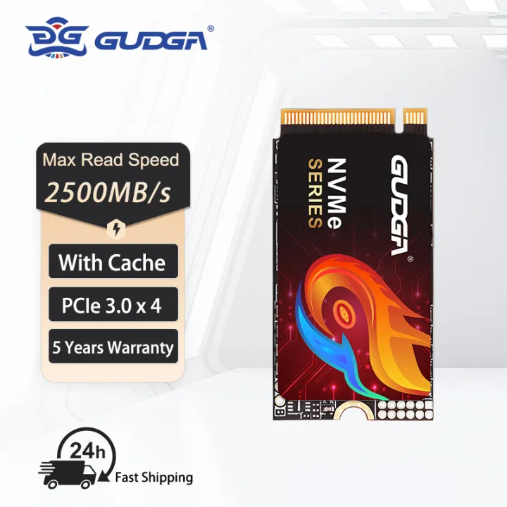 Gudga M.2 PCIe NVMe SSD 256GB PCIe 3.0 M.2 NVMe 2242/2280 ฮาร์ดไดรฟ์ภายใน สําหรับแล็ปท็อป ...