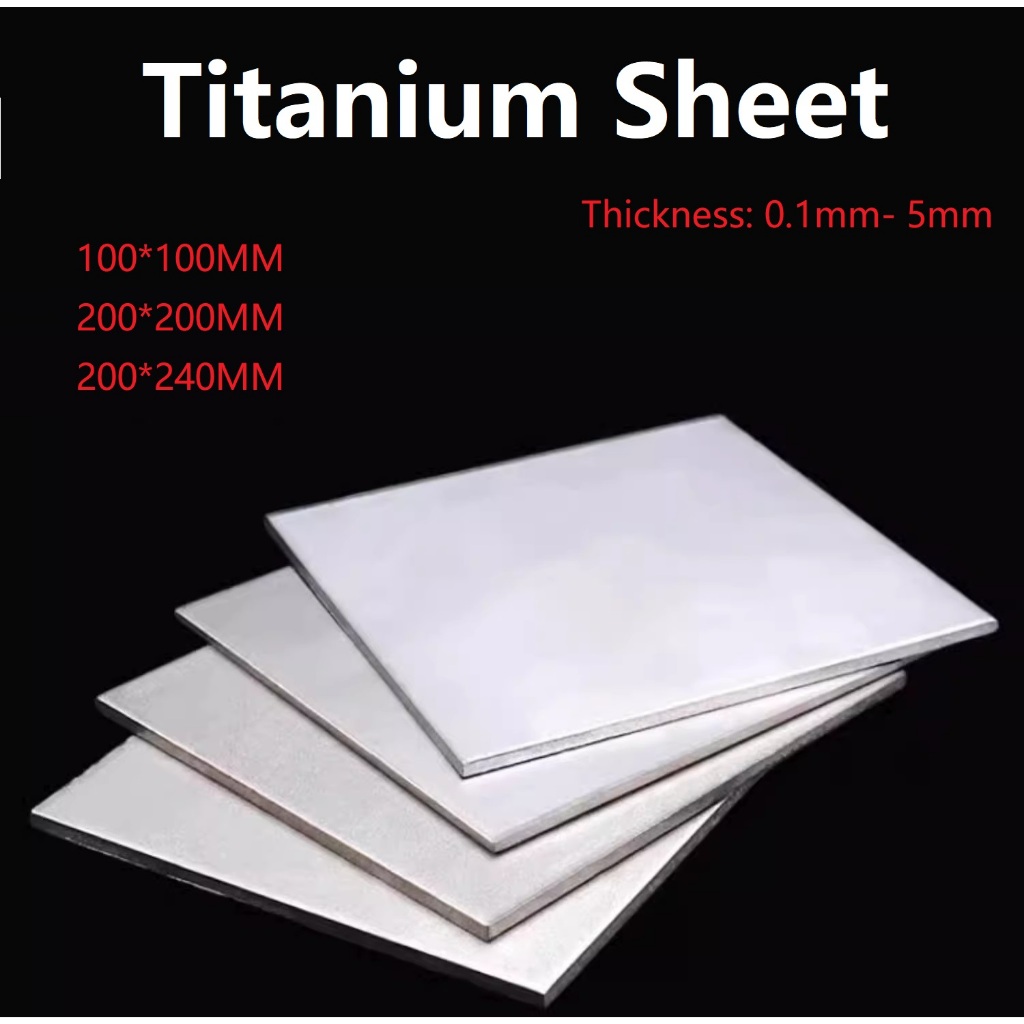 1Pcs Titanium Sheet Titan Ti โลหะผสม TA1 TA2 Ti แผ่นแผ่น 0.1mm- 5mm Ti ...