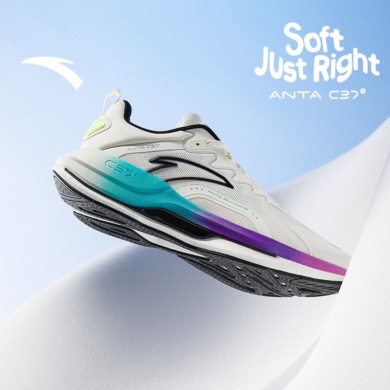 ANTA Men C37 5 รองเท้าวิ่งผู้ชาย น้ำหนักเบา ยืดหยุ่นดี สำหรับการออกกำลังกายและวิ่งจ๊อกกิ้ง ...