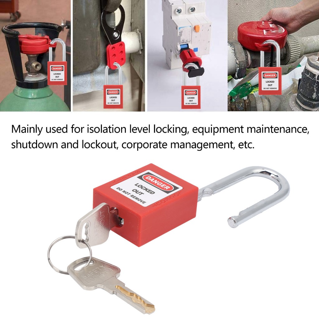 38mm Lockout Tagout Lock Anti-Skid Steel Beam Isolation Design กุญแจทน ...