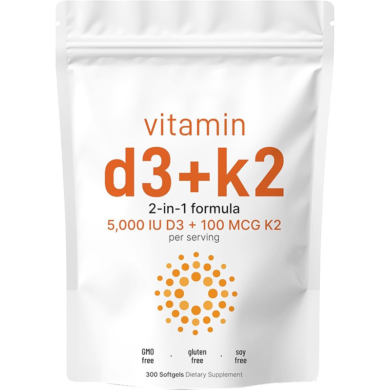 ขายตรงจากโรงงาน วิตามิน D3+K2 แคปซูลเพื่อสุขภาพกระดูก Boost Immunity ...