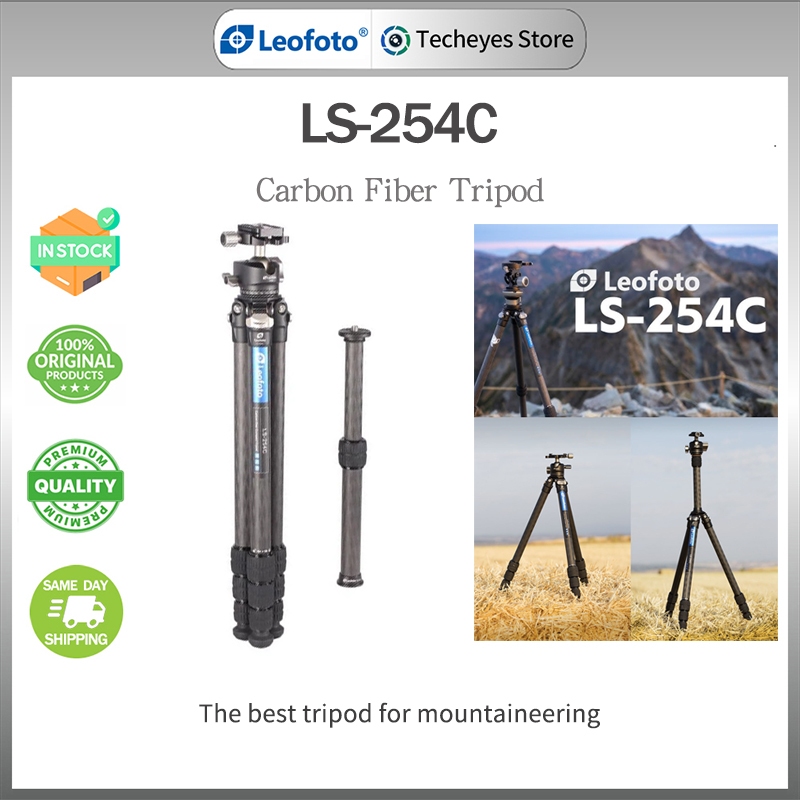 Leofoto LS-254C Ranger Series Carbon Fiber Tripod with LH-30R Ballhead ...