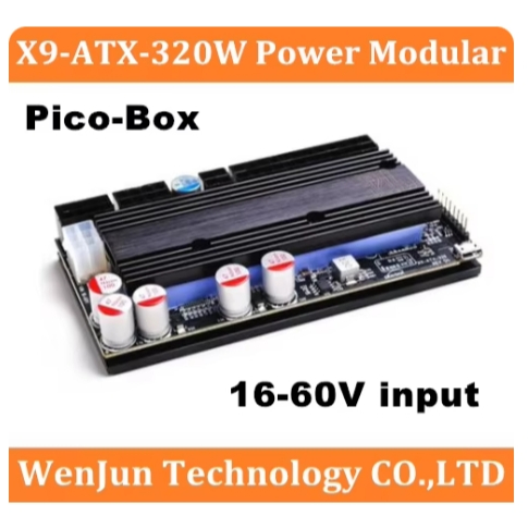 ใหม่ Upgrrade X9-ATX-320W PICO-BOX แรงดันไฟฟ้ากว้าง 16 ~ 60V อินพุต High Power Supply 320W ...