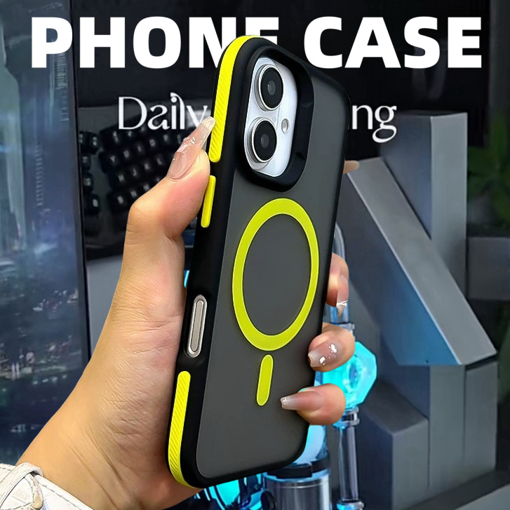 【Matte acrylic hard case/Yellow】เคส compatible for iPhone 11 12 13 14 ...